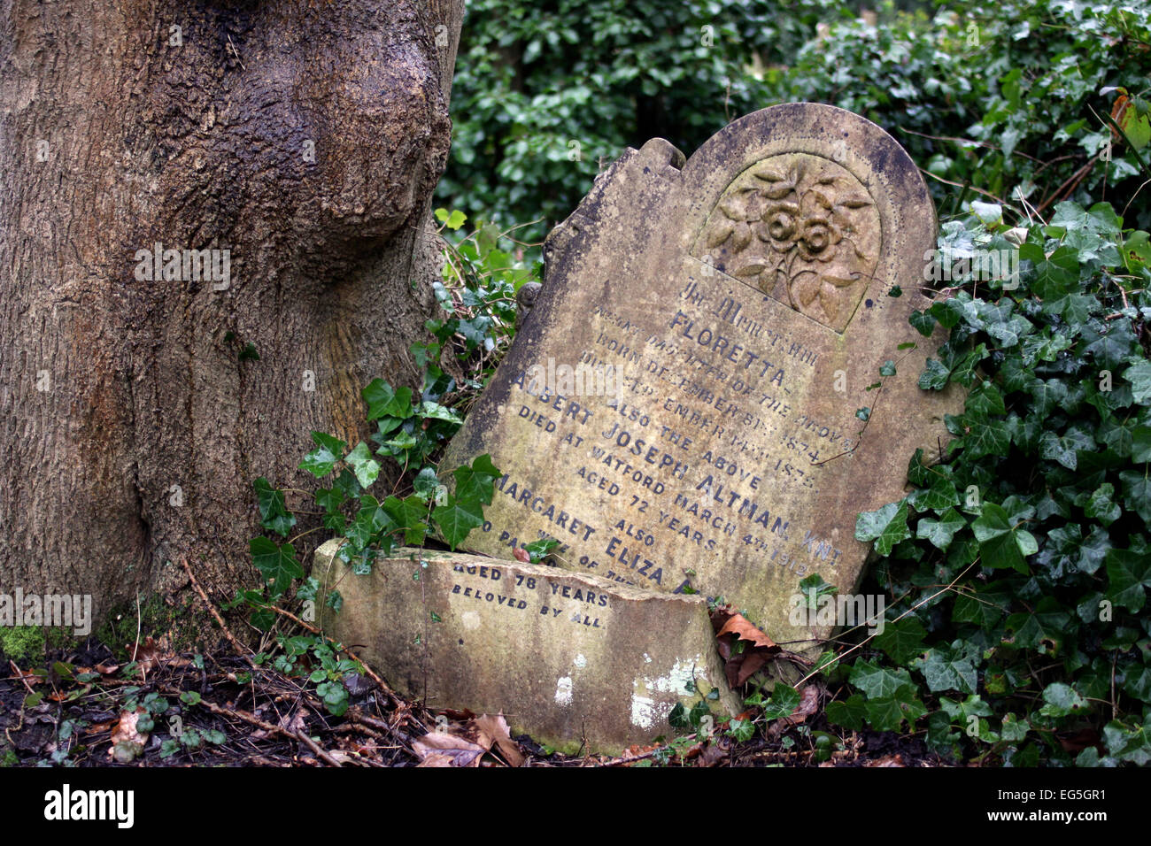 Headstone highgate cemetery hi-res stock photography and images - Alamy