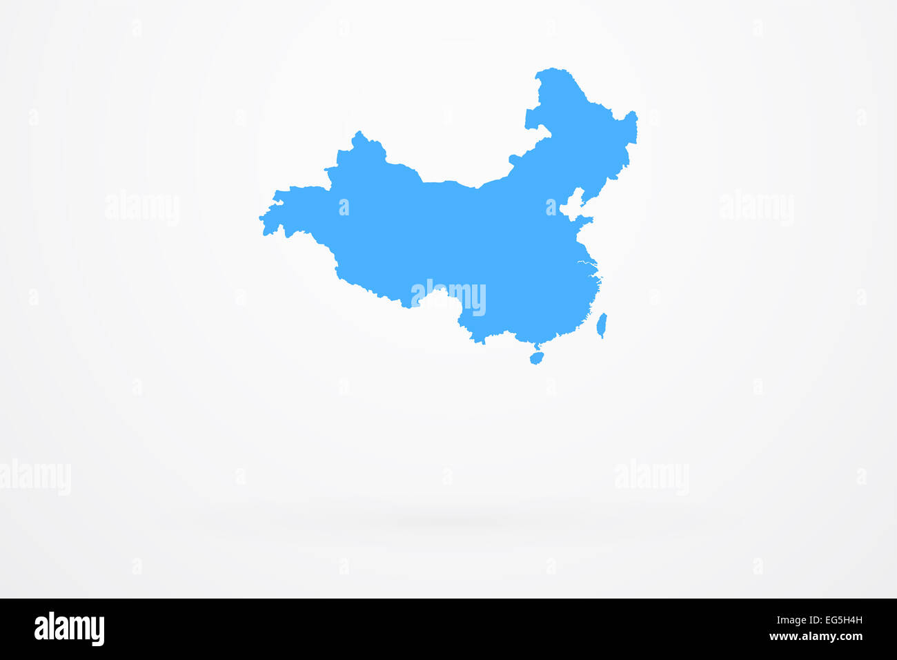 China Country Vector Map Stock Photo - Alamy