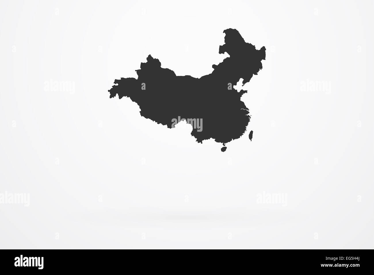 China country outline hi-res stock photography and images - Alamy