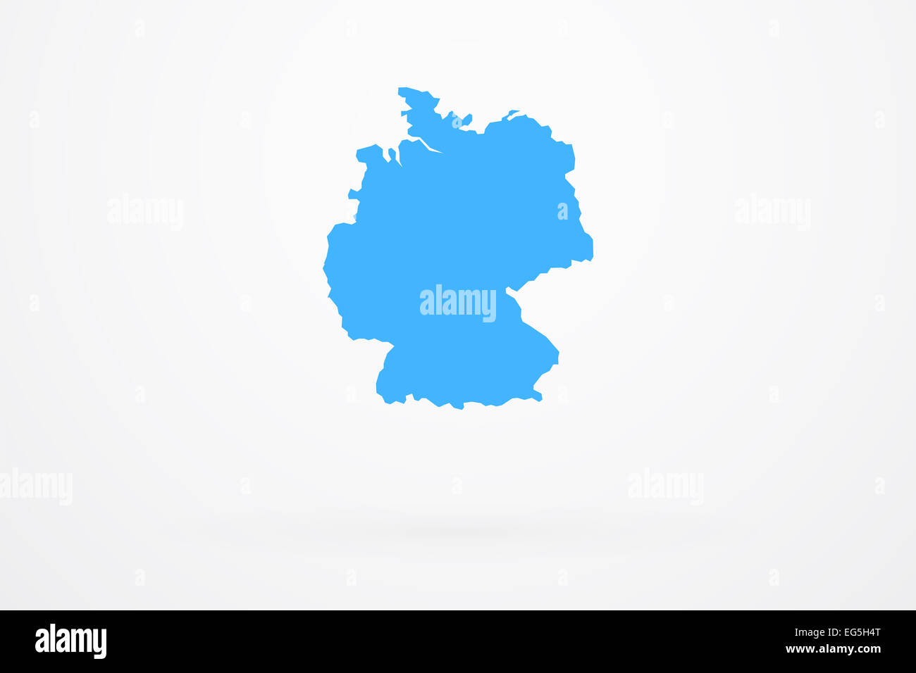 Germany Country Vector Map Stock Photo - Alamy