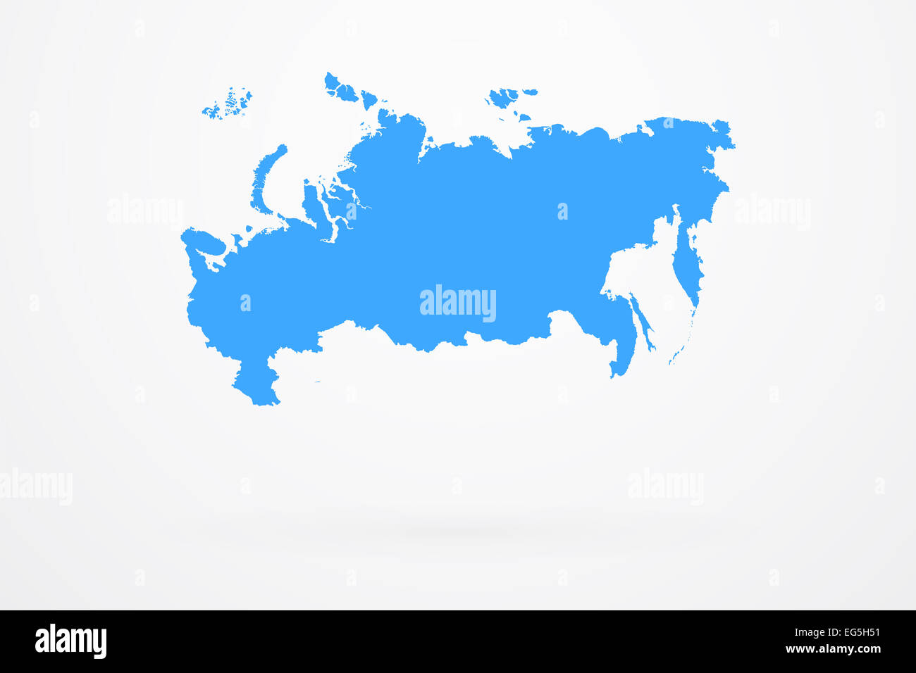 Russia Country Vector Map Stock Photo - Alamy