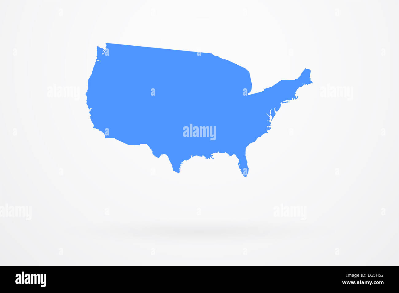 United States Of America Country Vector Map Stock Photo - Alamy