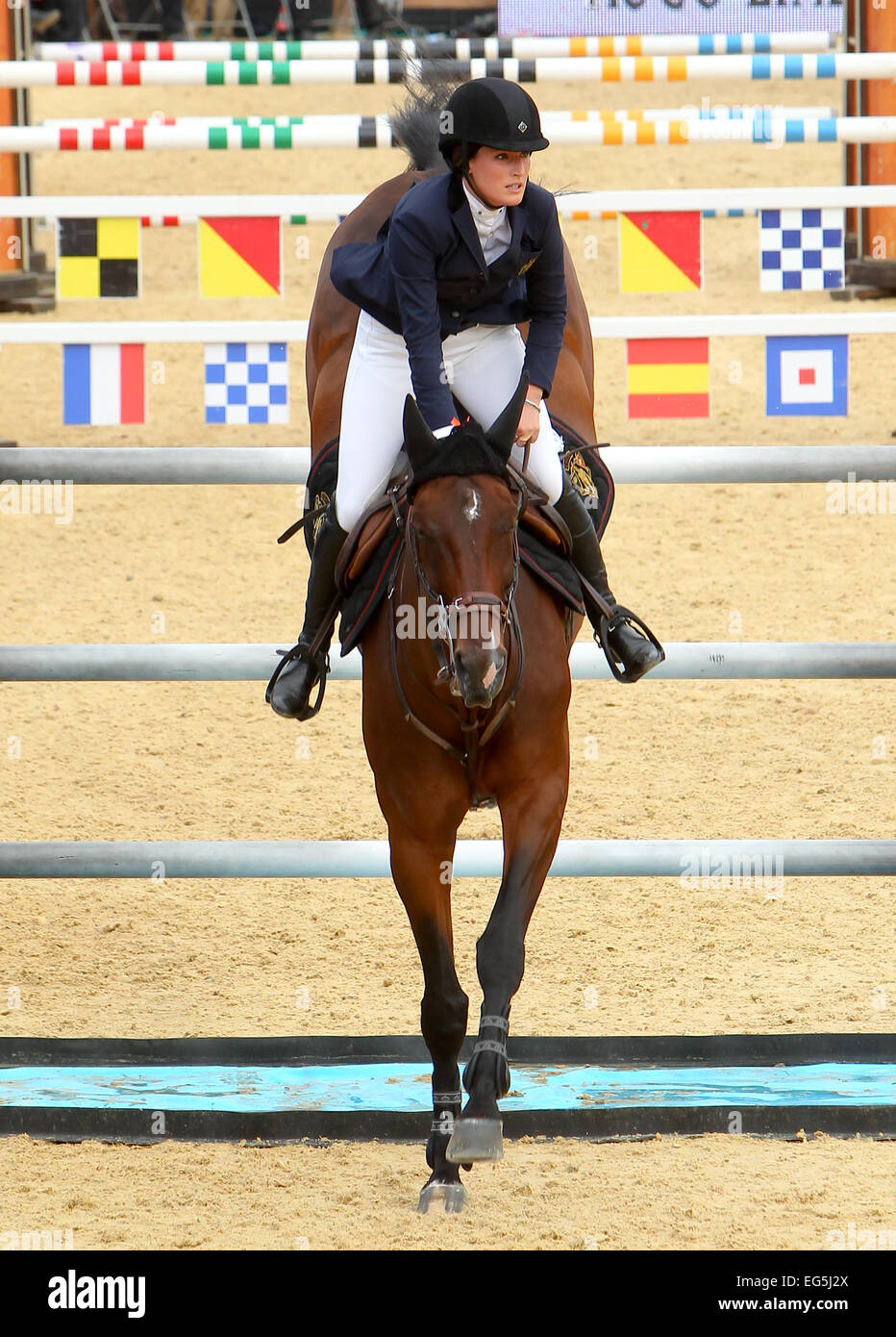 Jessica Springsteen competes at the Longines Global Champions Tour ...