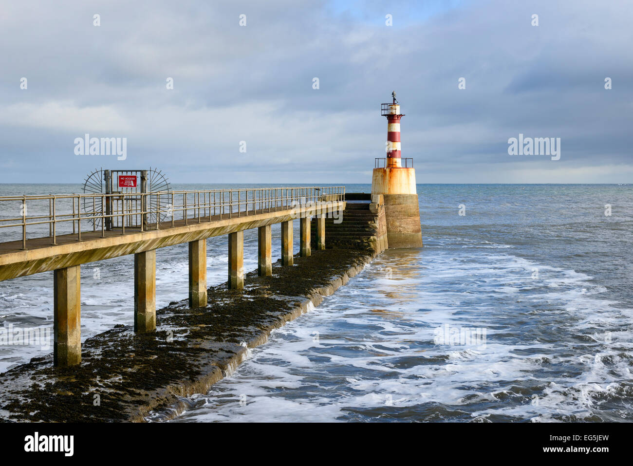 Amble pier hi-res stock photography and images - Alamy