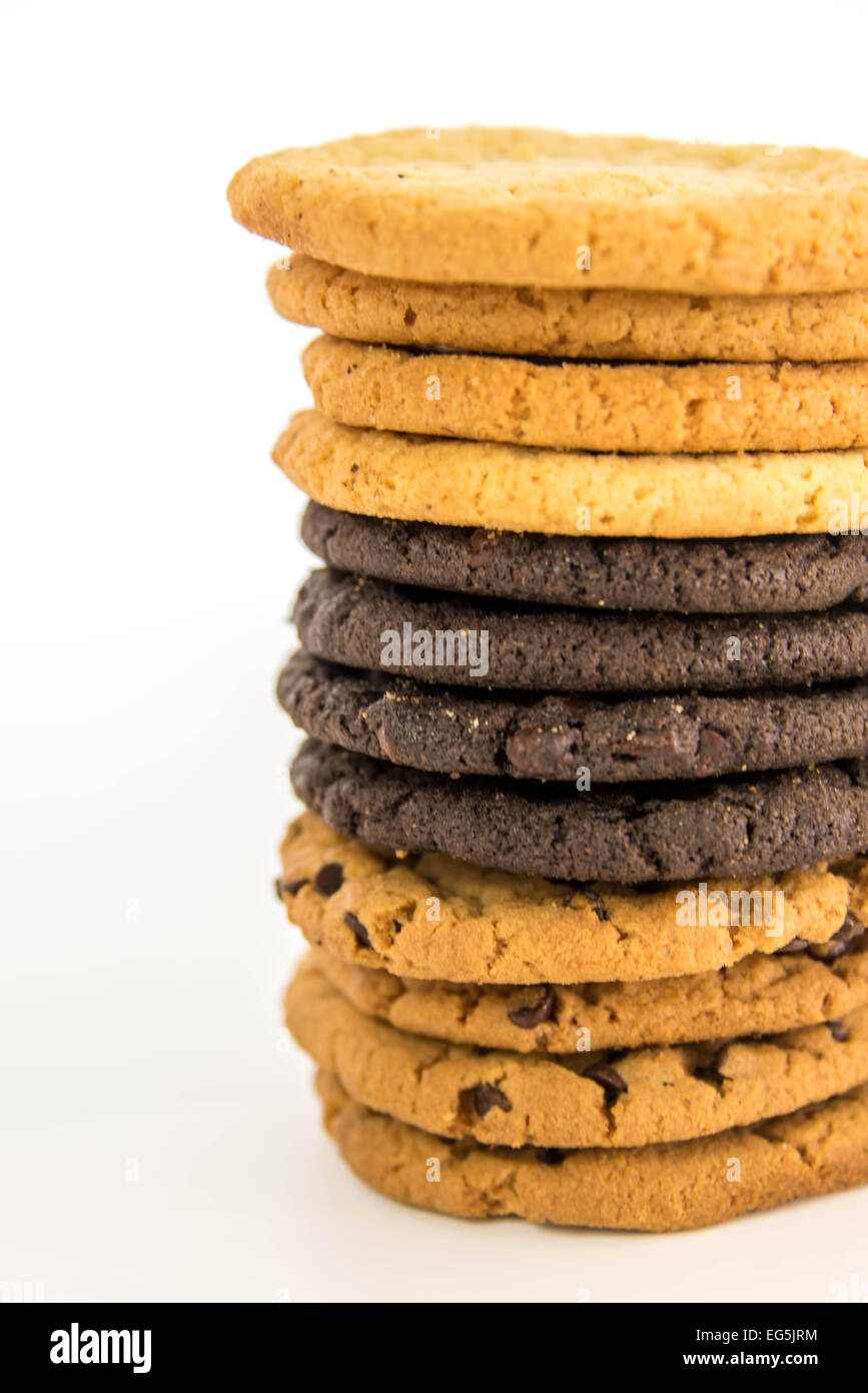 variety of cookies stacked Stock Photo - Alamy