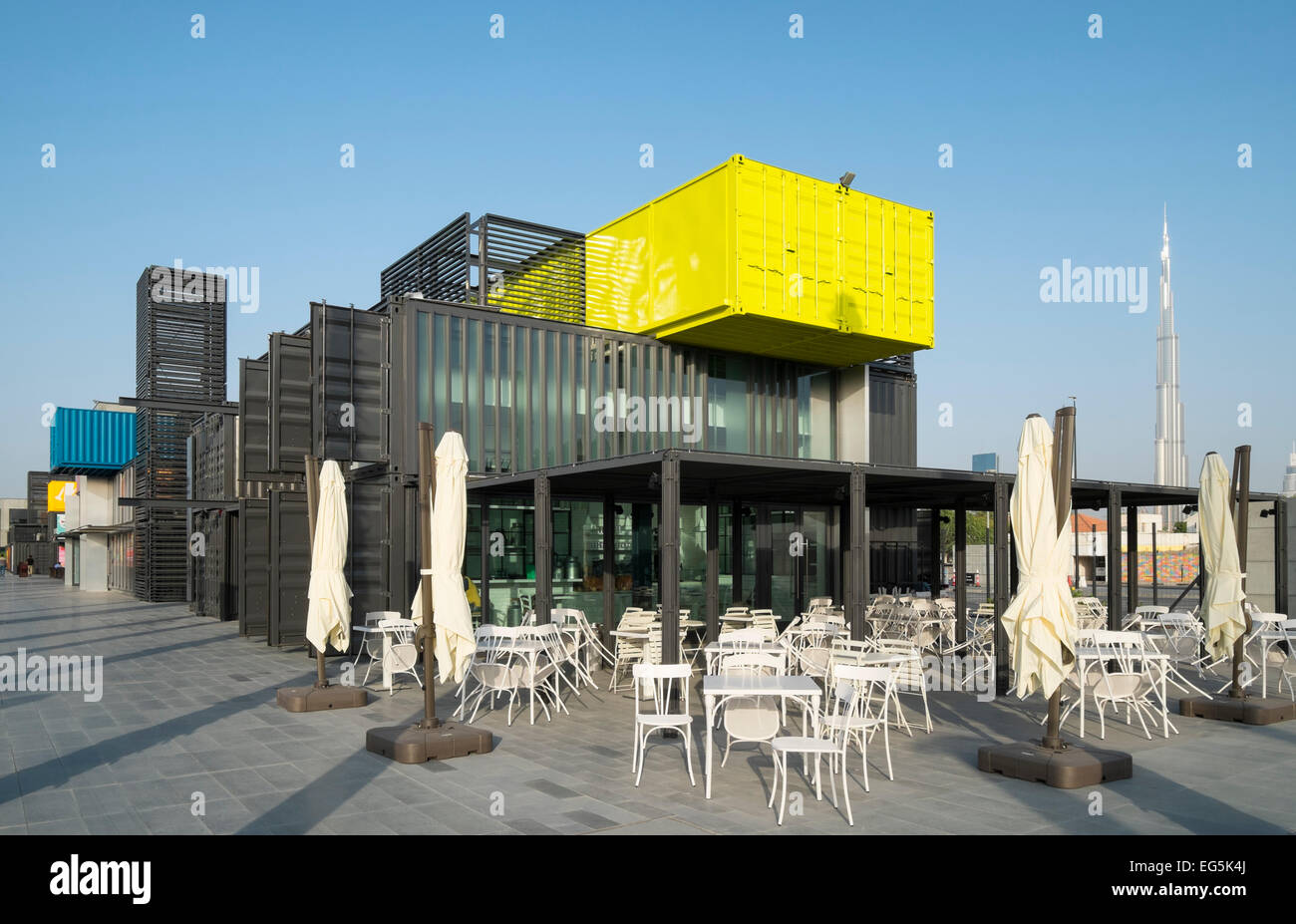 New Boxpark retail development in Dubai United Arab Emirates Stock ...