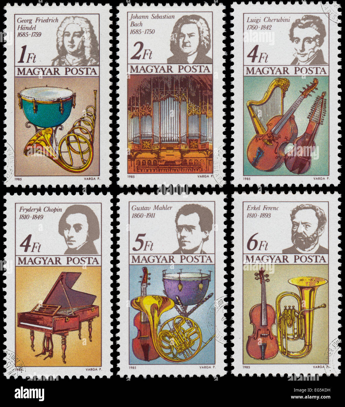 HUNGARY - CIRCA 1985: A stamp printed in Hungary, shows portrait of ...