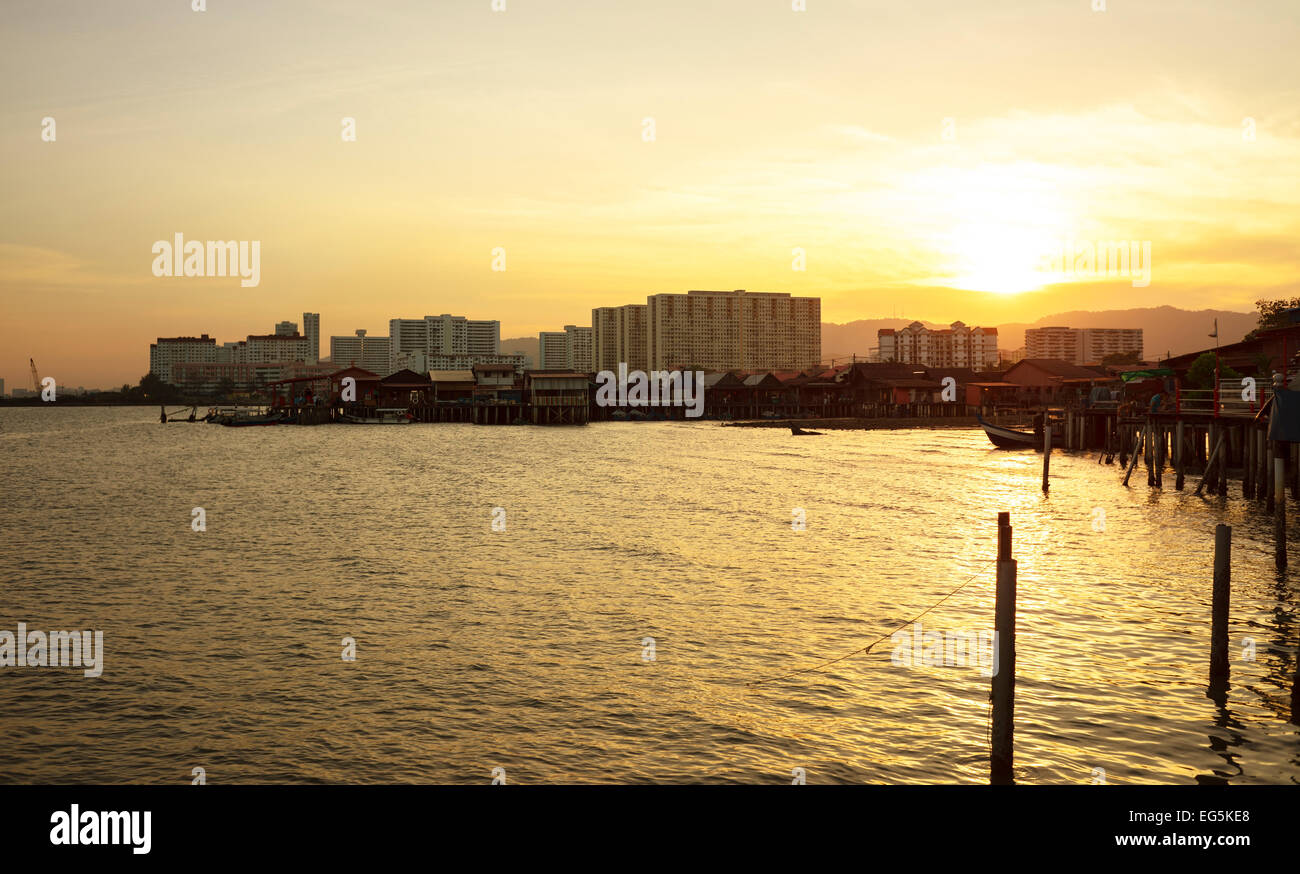 Sunset view from Lim Jetty Stock Photo - Alamy