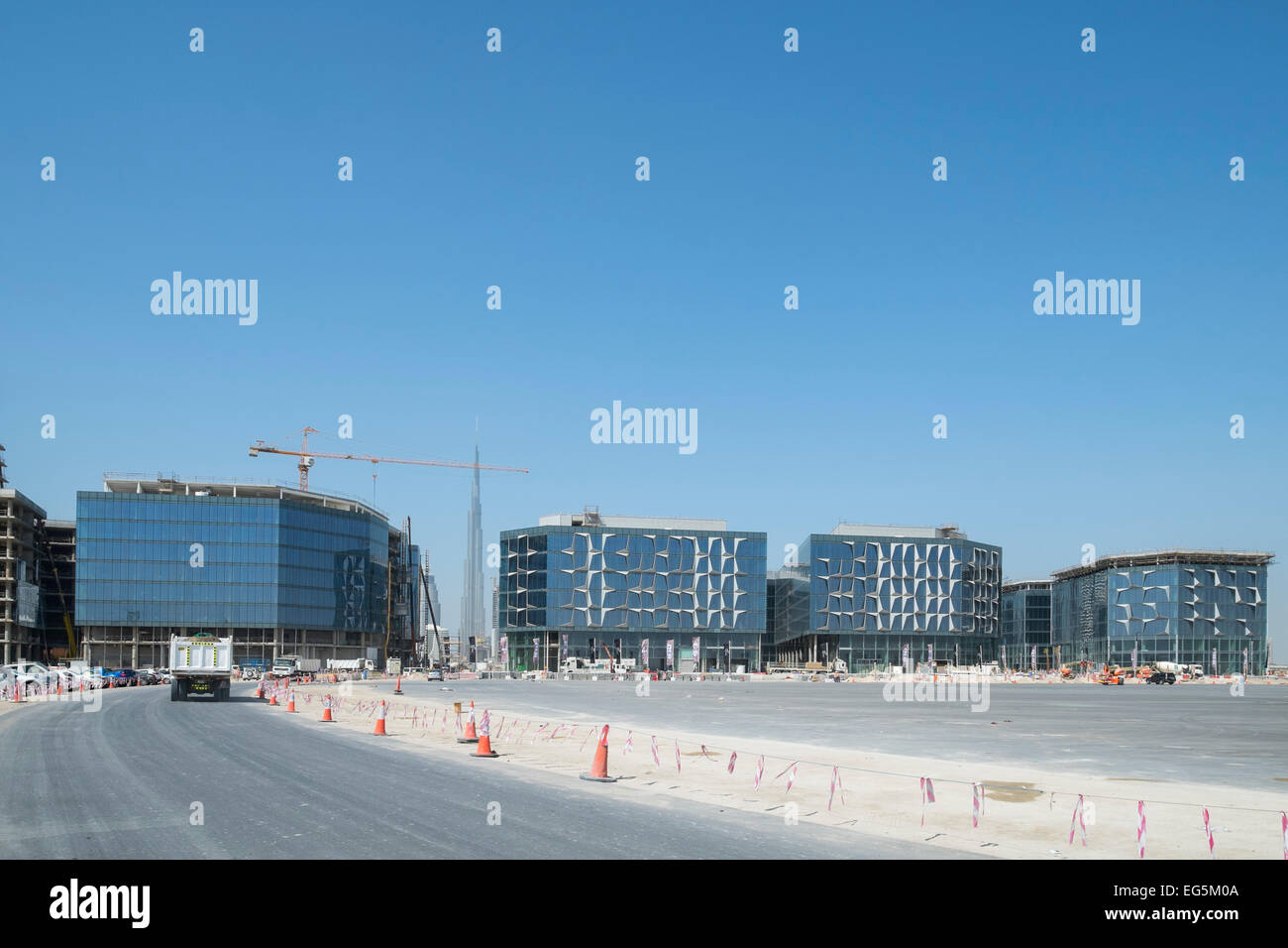 Construction site at new Dubai Design District (d3) in Dubai United ...