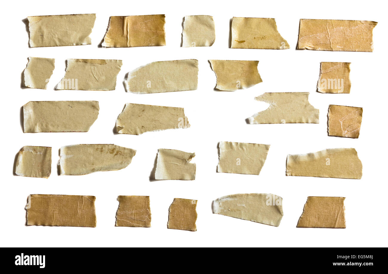 collection of different tape isolated on white background Stock Photo ...