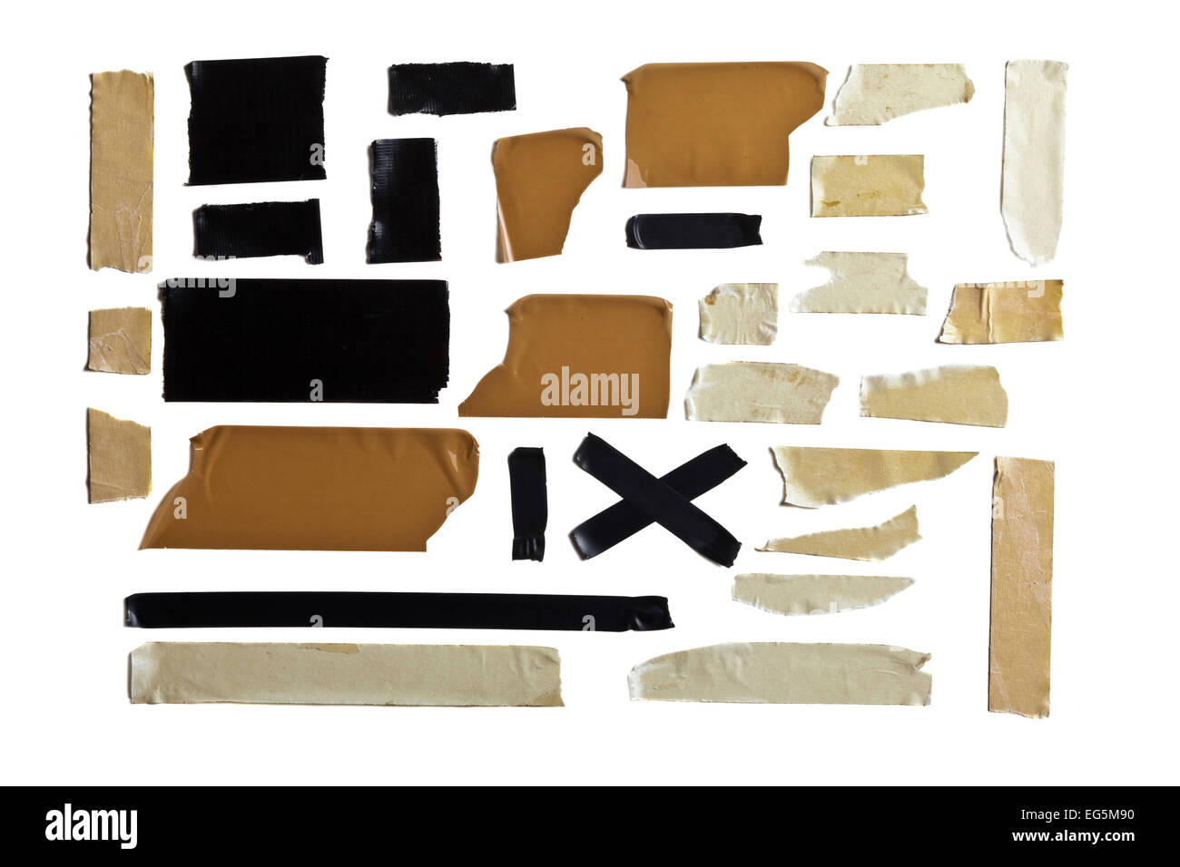 collection of different tape isolated on white background Stock Photo ...