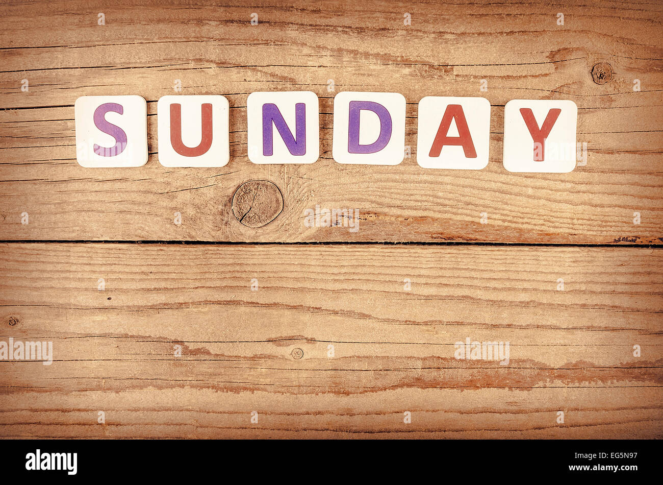 Sunday schedule hi-res stock photography and images - Alamy