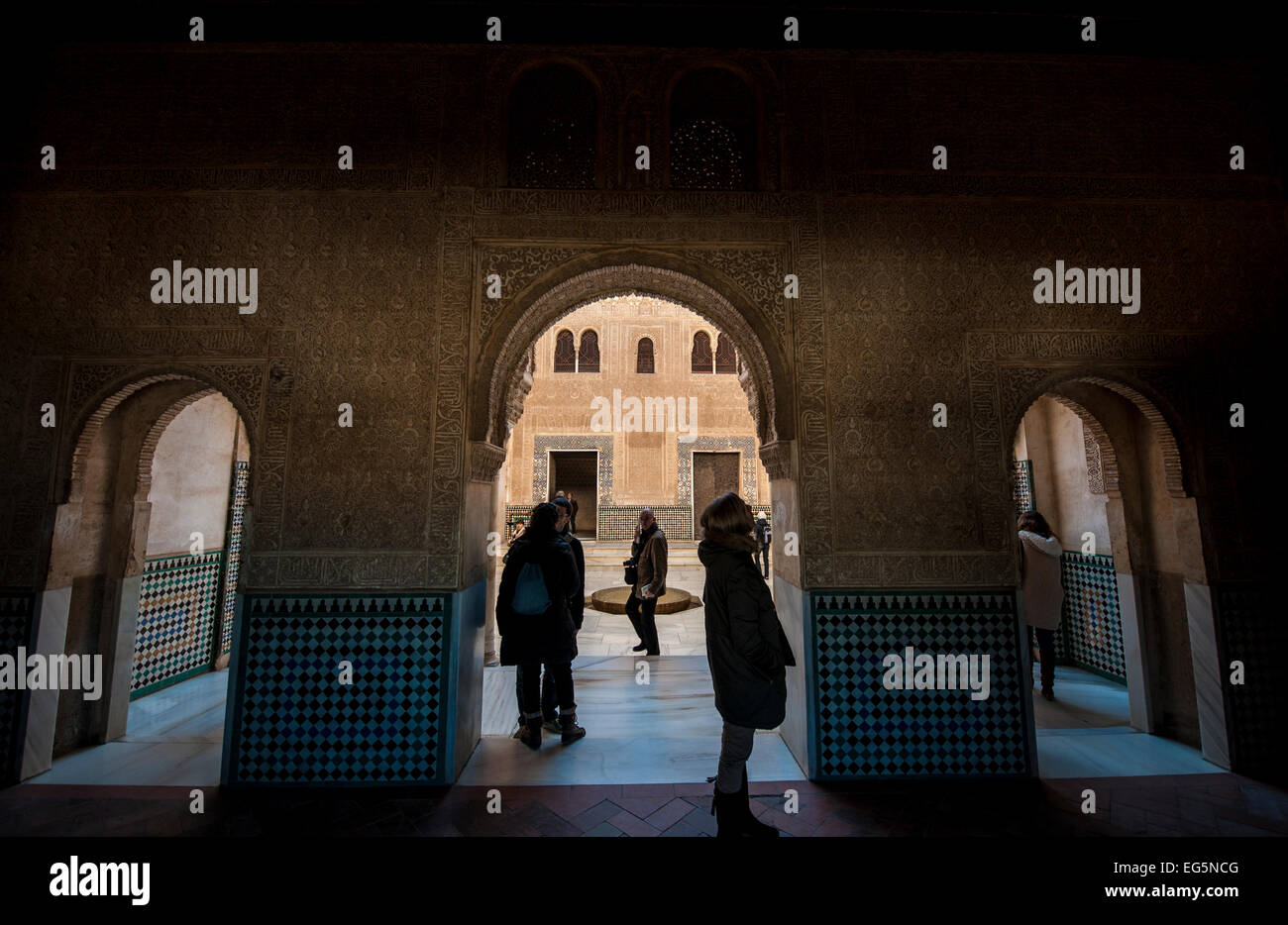 Inside the Alhambra, Granada, Andalusia, Spain Stock Photo - Alamy