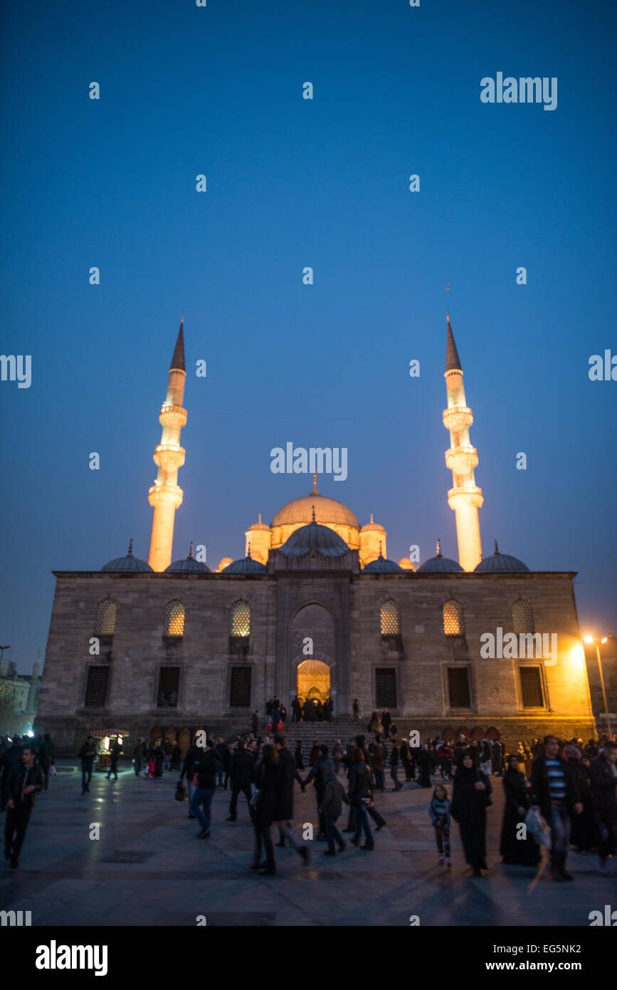 New Mosque (Yeni Cami) Istanbul at Dusk ISTANBUL, Turkey — Situated in ...