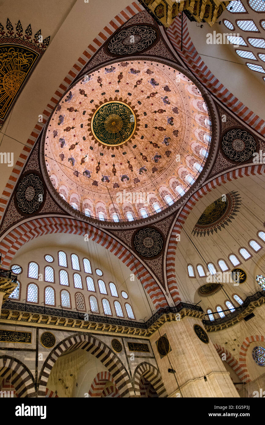 Interior of suleiman mosque hi-res stock photography and images - Alamy