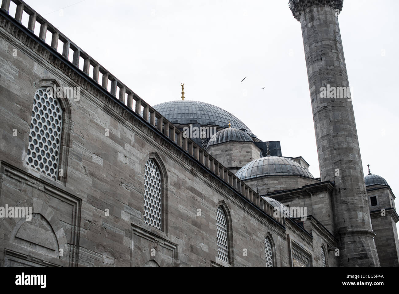 Suleymaniye Mosque Courtyard Arches And Domes Istanbul Turkey ...