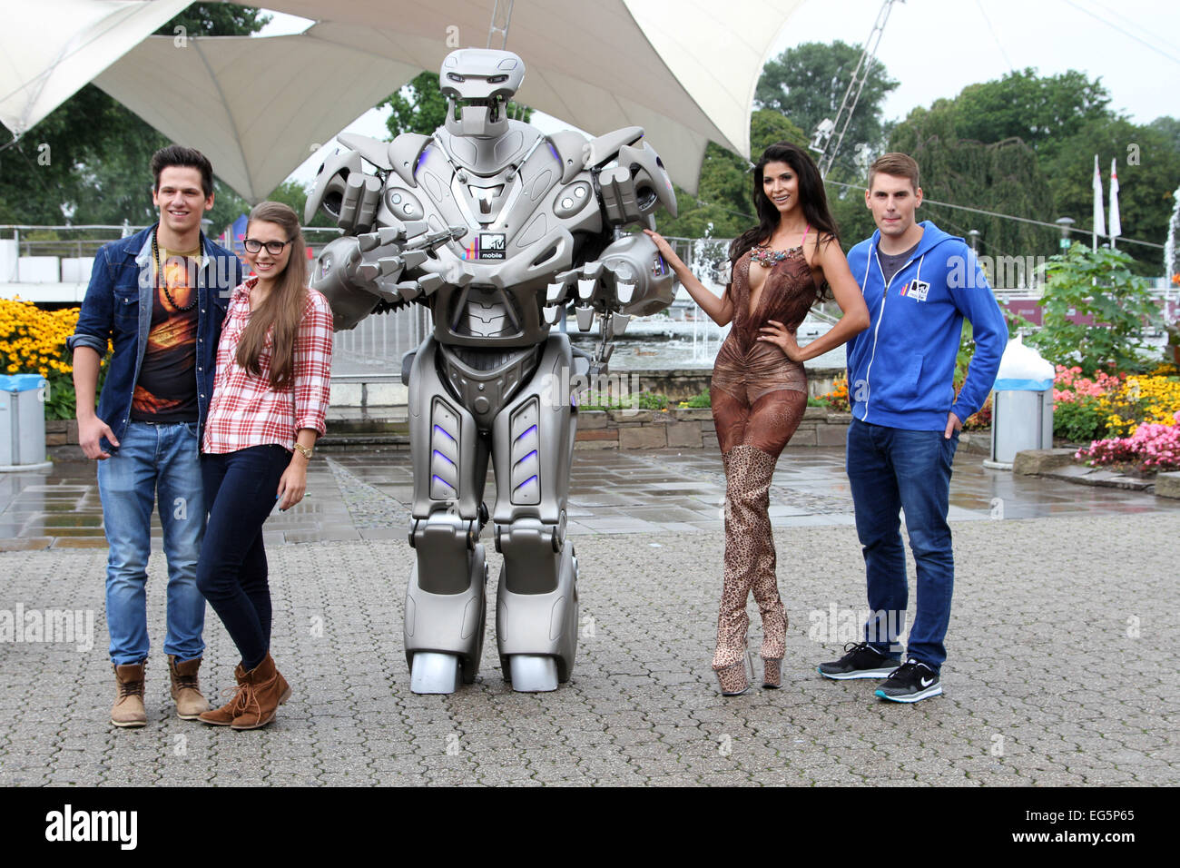 Micaela Schäfer and Titan the Robot promoting new MTV web series MTV ...
