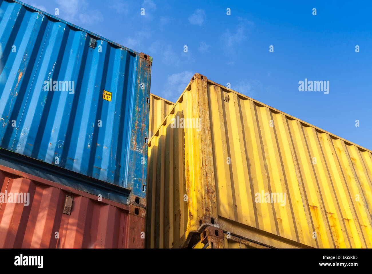 Colorful container containers hi-res stock photography and images - Alamy