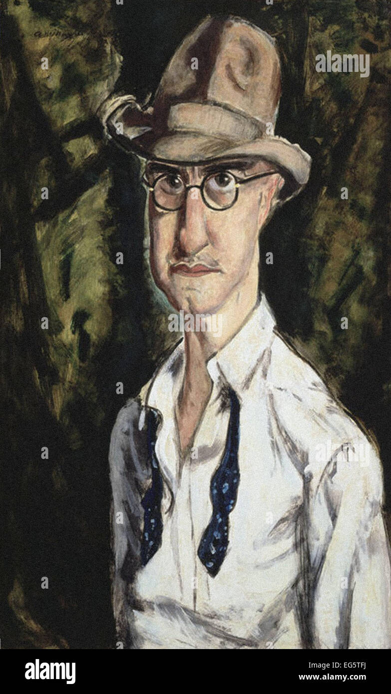 Alfred henry maurer self portrait with hat hi-res stock photography and ...