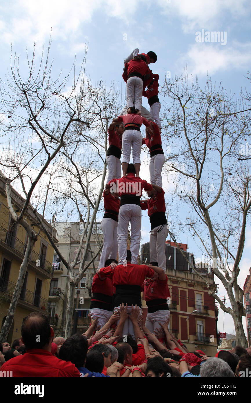 Human tower hi-res stock photography and images - Alamy