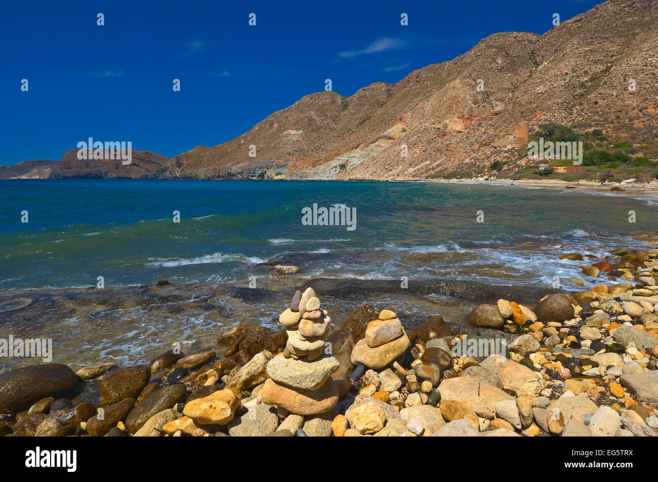 Cabo de Gata, Cala San Pedro, Beach, Biosphere Reserve, Cabo de Gata ...