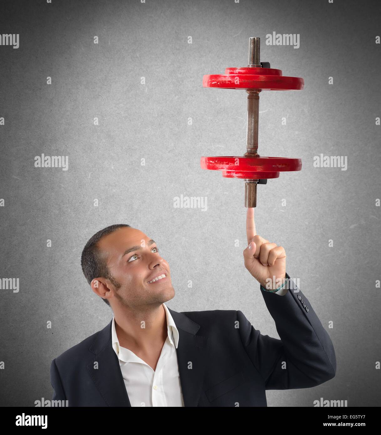 Focused and determined businessman Stock Photo - Alamy