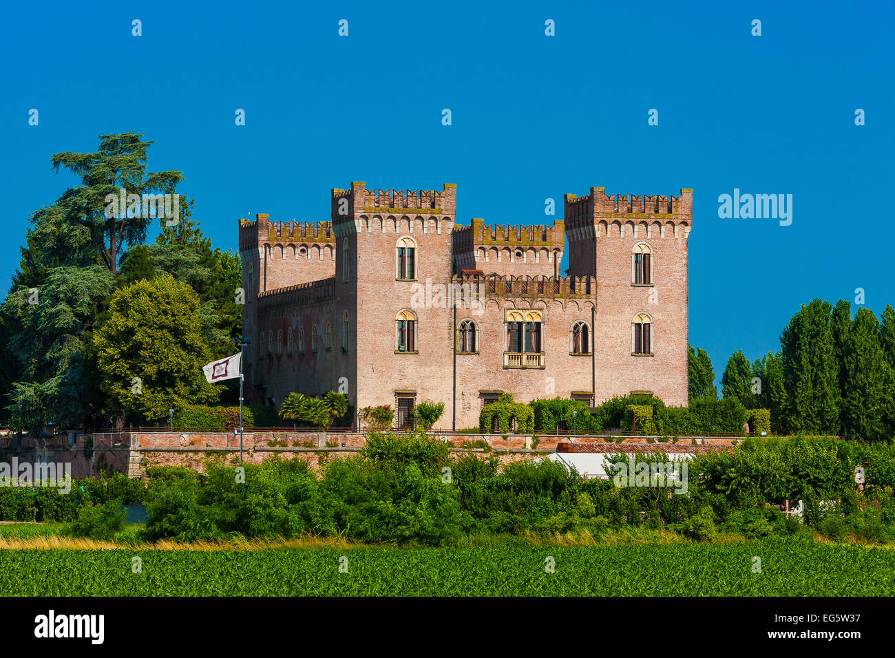 Bevilacqua Castle (sec. XIV Stock Photo - Alamy