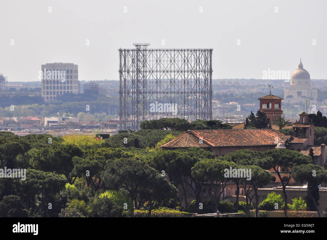 The old Gasometer of Rome Stock Photo - Alamy