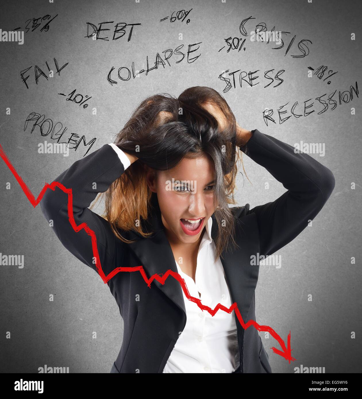 Scream for lower profits Stock Photo - Alamy