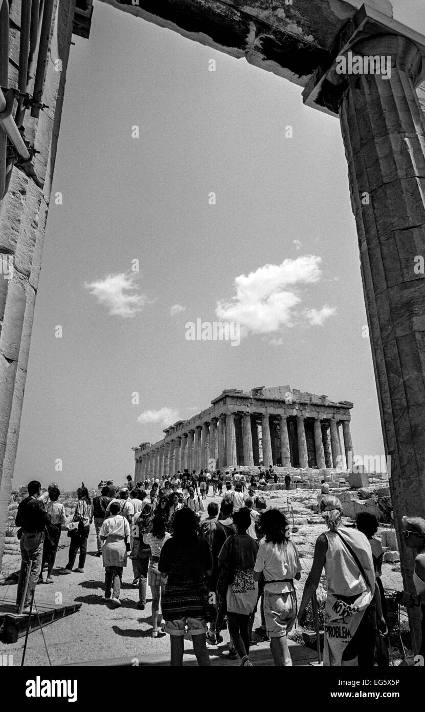 Athens acropolis parthenon Black and White Stock Photos & Images - Alamy