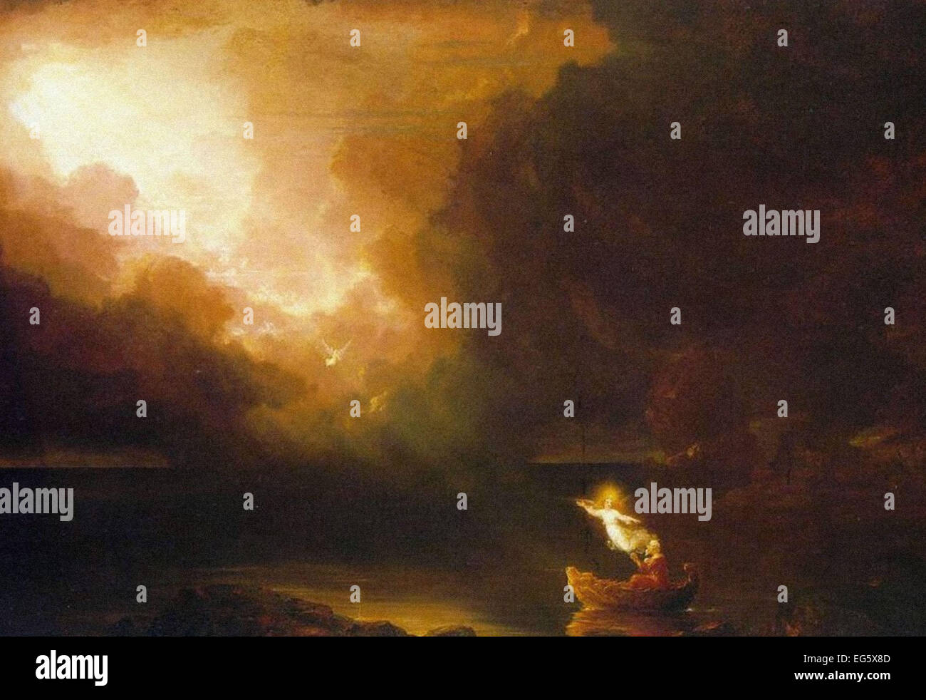 Thomas Cole The Voyage of Life, Old Age Stock Photo - Alamy