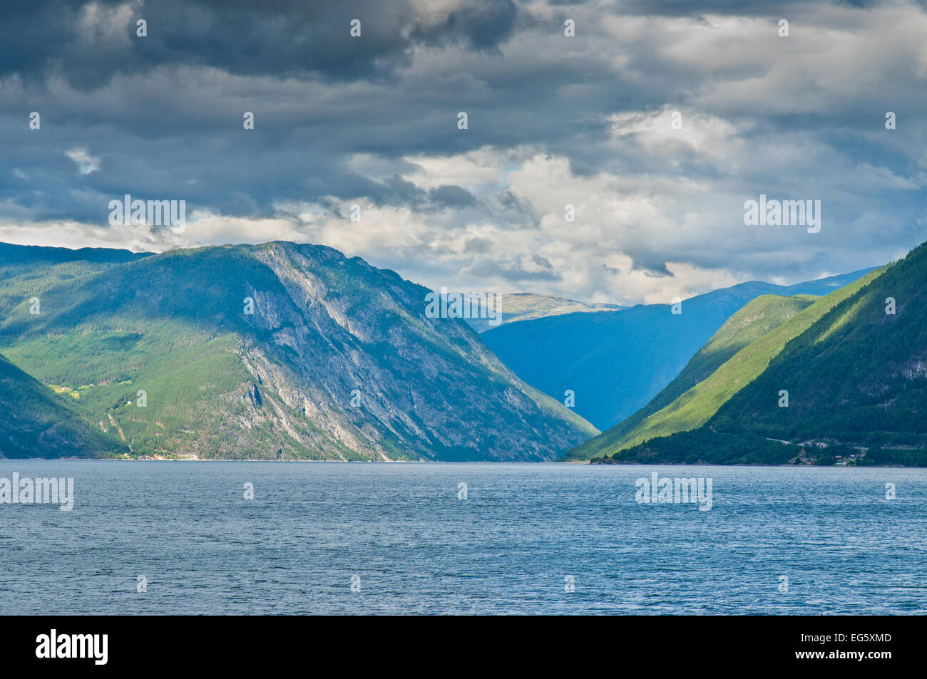 Scenery view to fjord in Norway Stock Photo - Alamy
