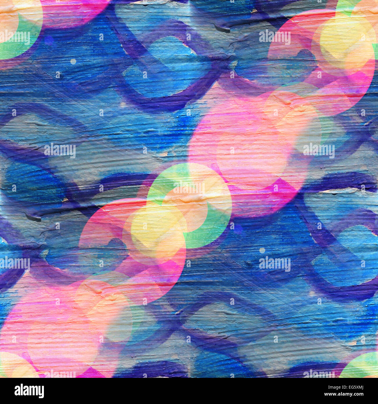 bokeh seamless art blue, ornament watercolor Stock Photo - Alamy