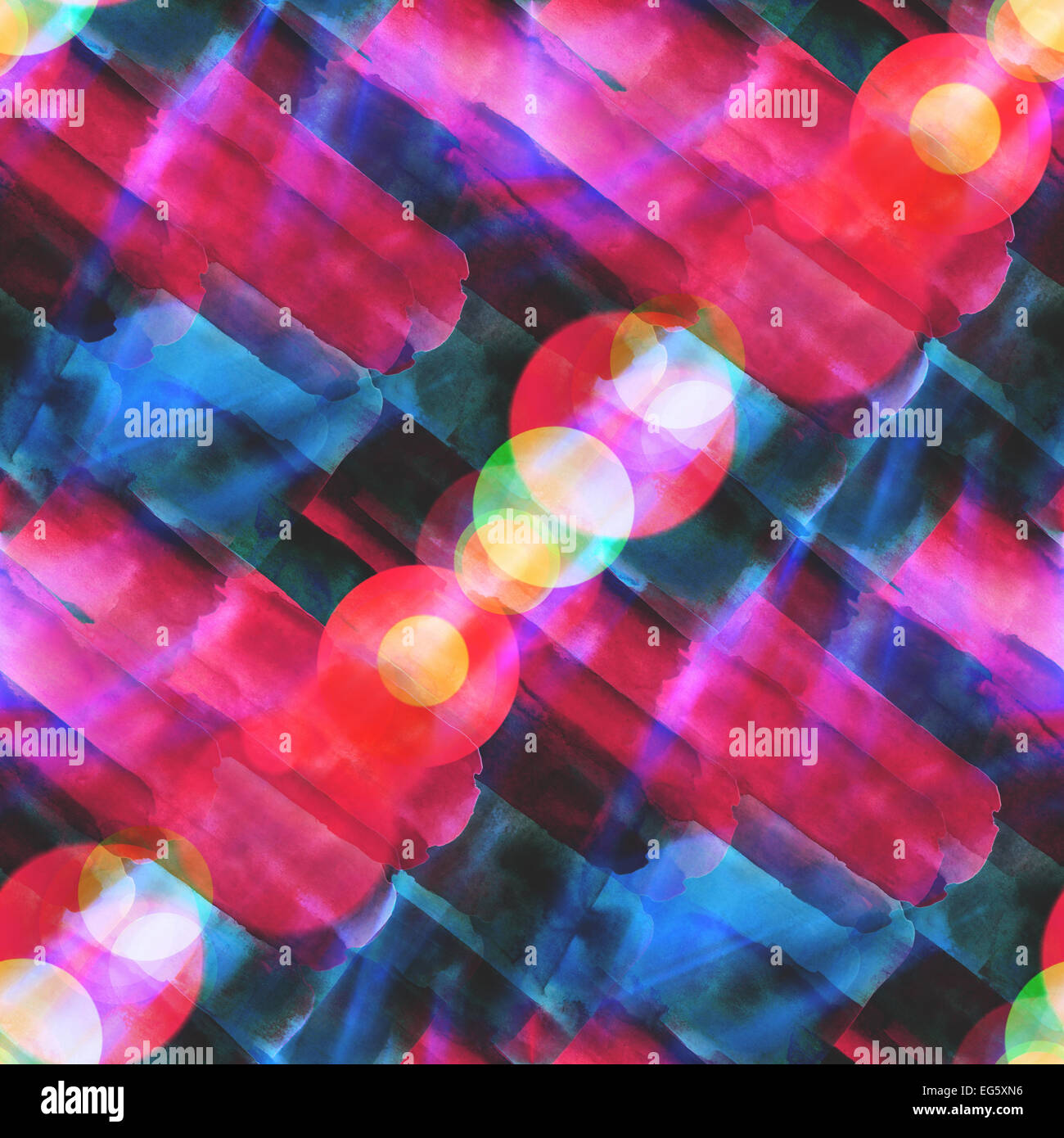 bokeh seamless background hand red blue watercolour brush textur Stock ...