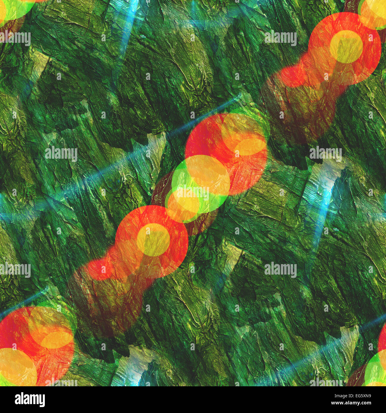 bokeh seamless background hand art watercolour green brush textu Stock ...