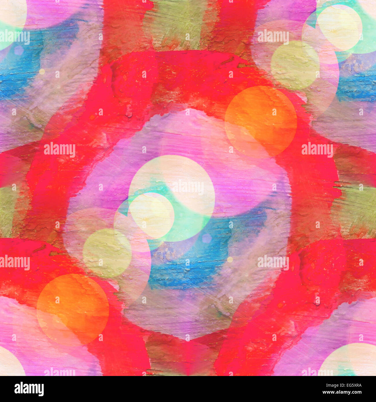 bokeh seamless art green red circle ornament watercolor Stock Photo - Alamy