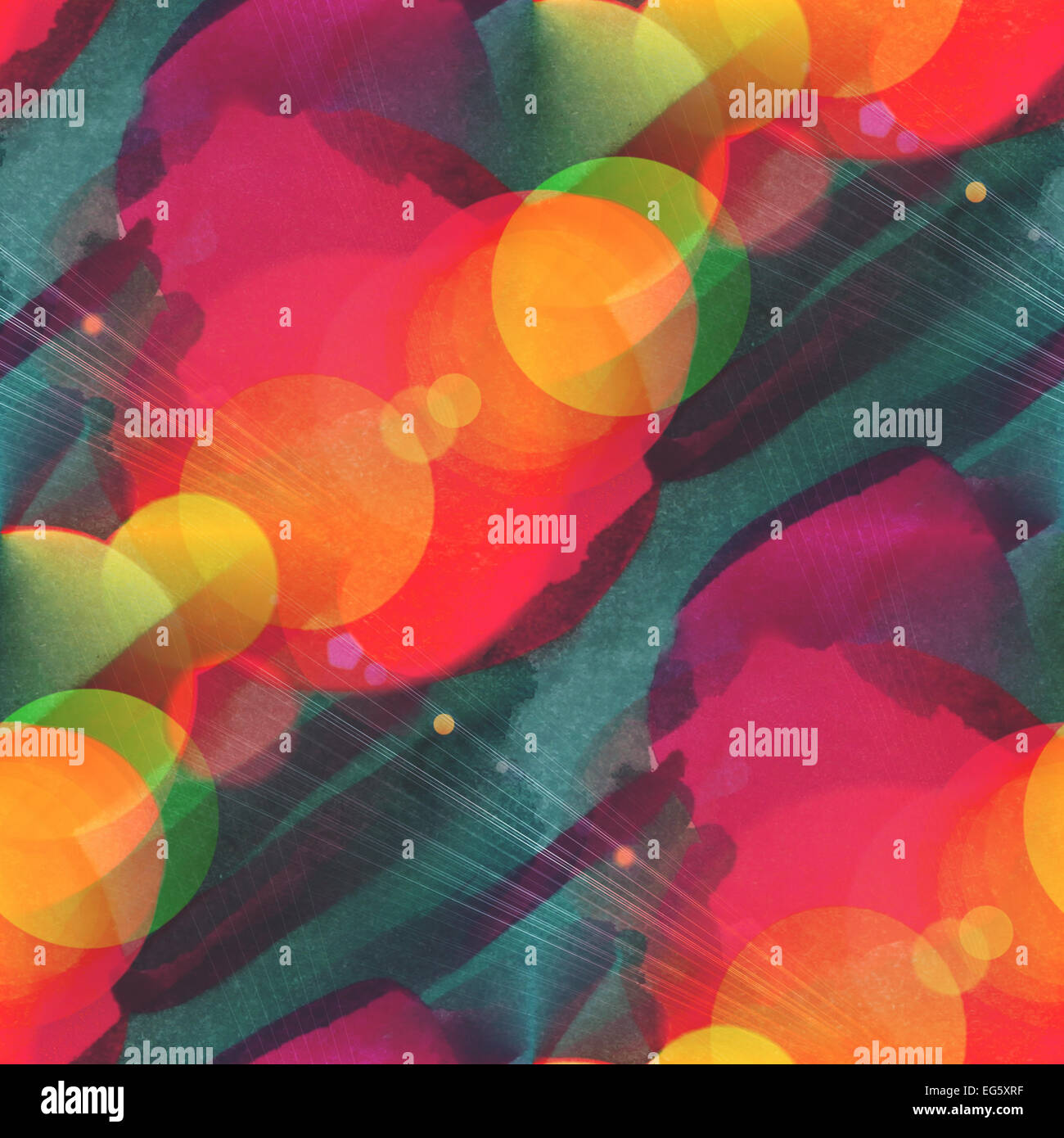bokeh seamless art green orange vanguard watercolor Stock Photo - Alamy