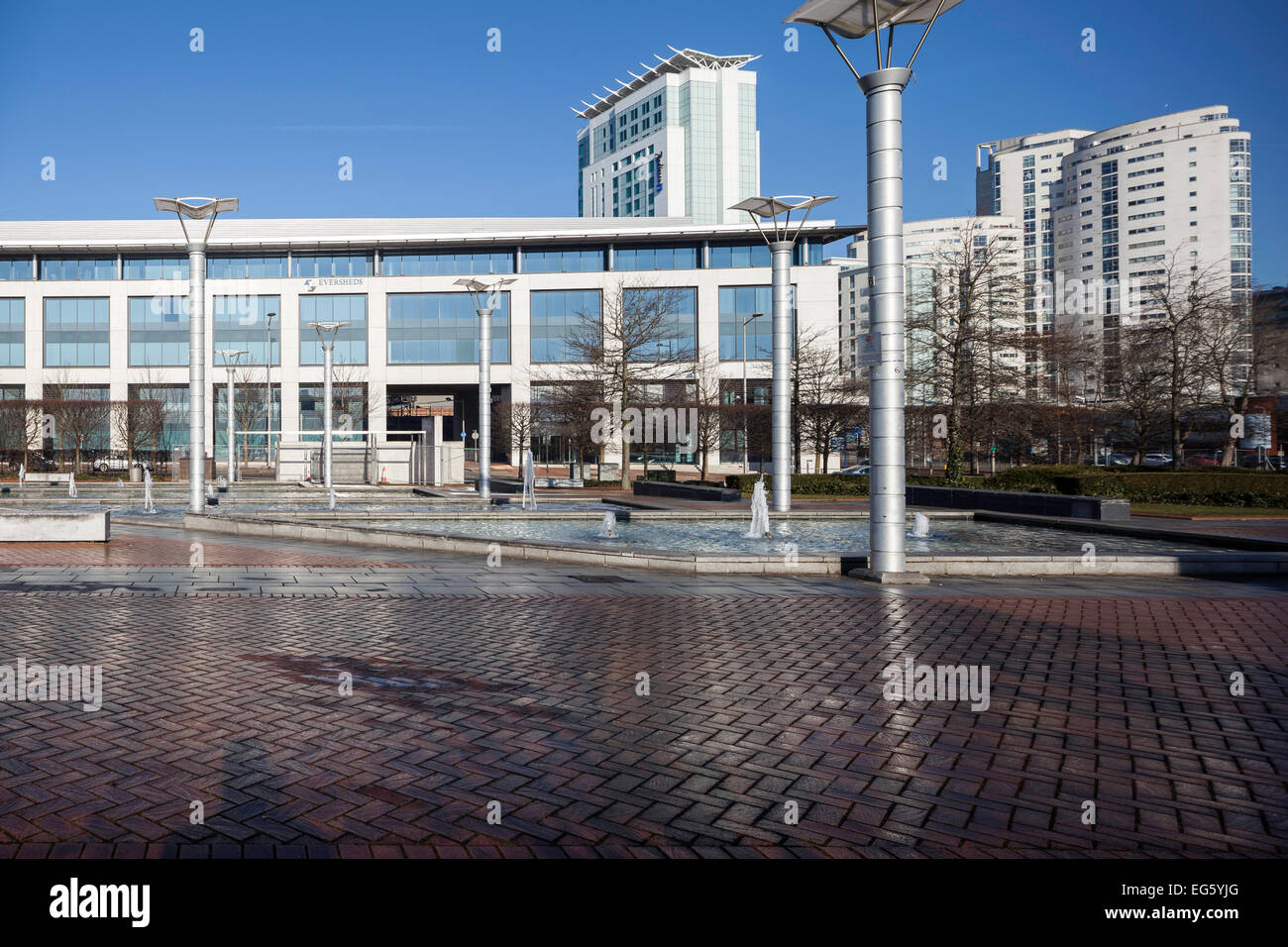 Eversheds Sutherland offices on Callaghan Square, Cardiff City Centre ...