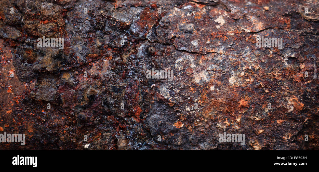 Stained rusty metal texture shot close-up Stock Photo - Alamy