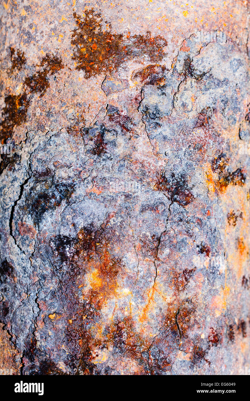 Stained rusty metal texture shot close-up Stock Photo - Alamy