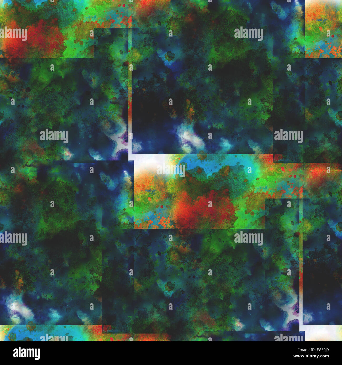 frame graphic style palette blue, green, orange seamless picture Stock ...