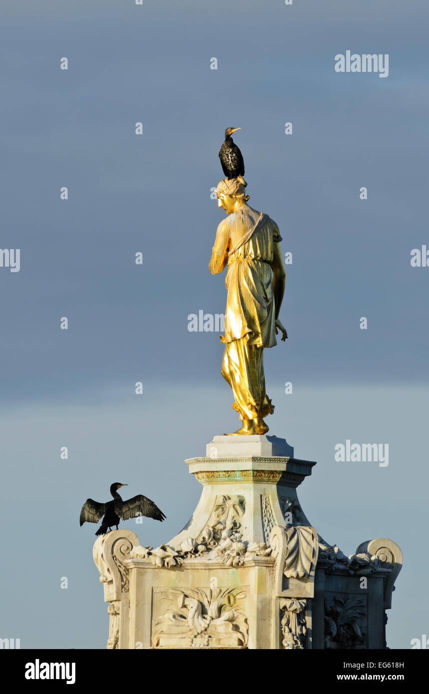 Cormorant statue hi-res stock photography and images - Alamy