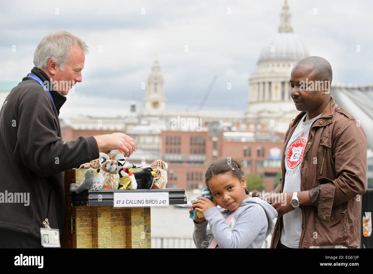 Anita and Kenneth Okwara with RSPB staff member Lyndon Parker buy RSPB ...