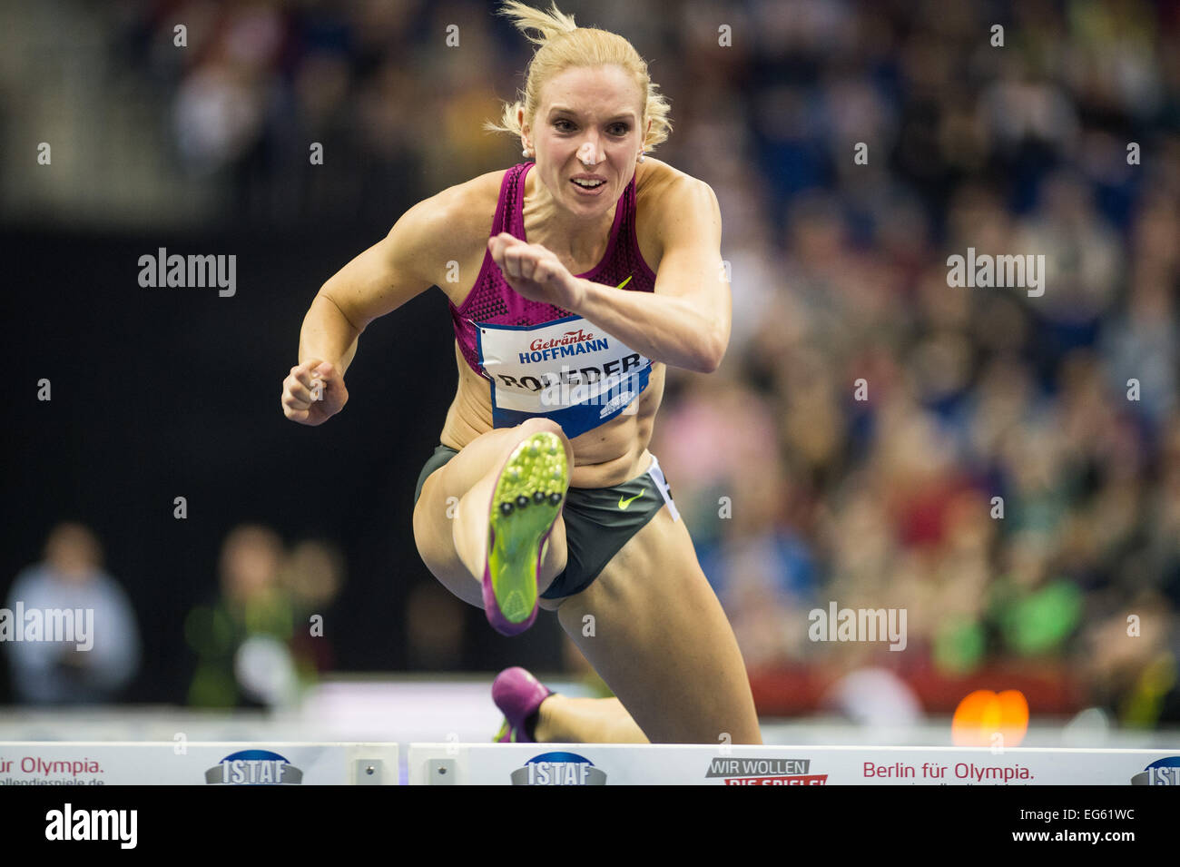 Berlin, Germany. 14th Feb, 2015. Cindy Roleder of Germany in the 60m ...