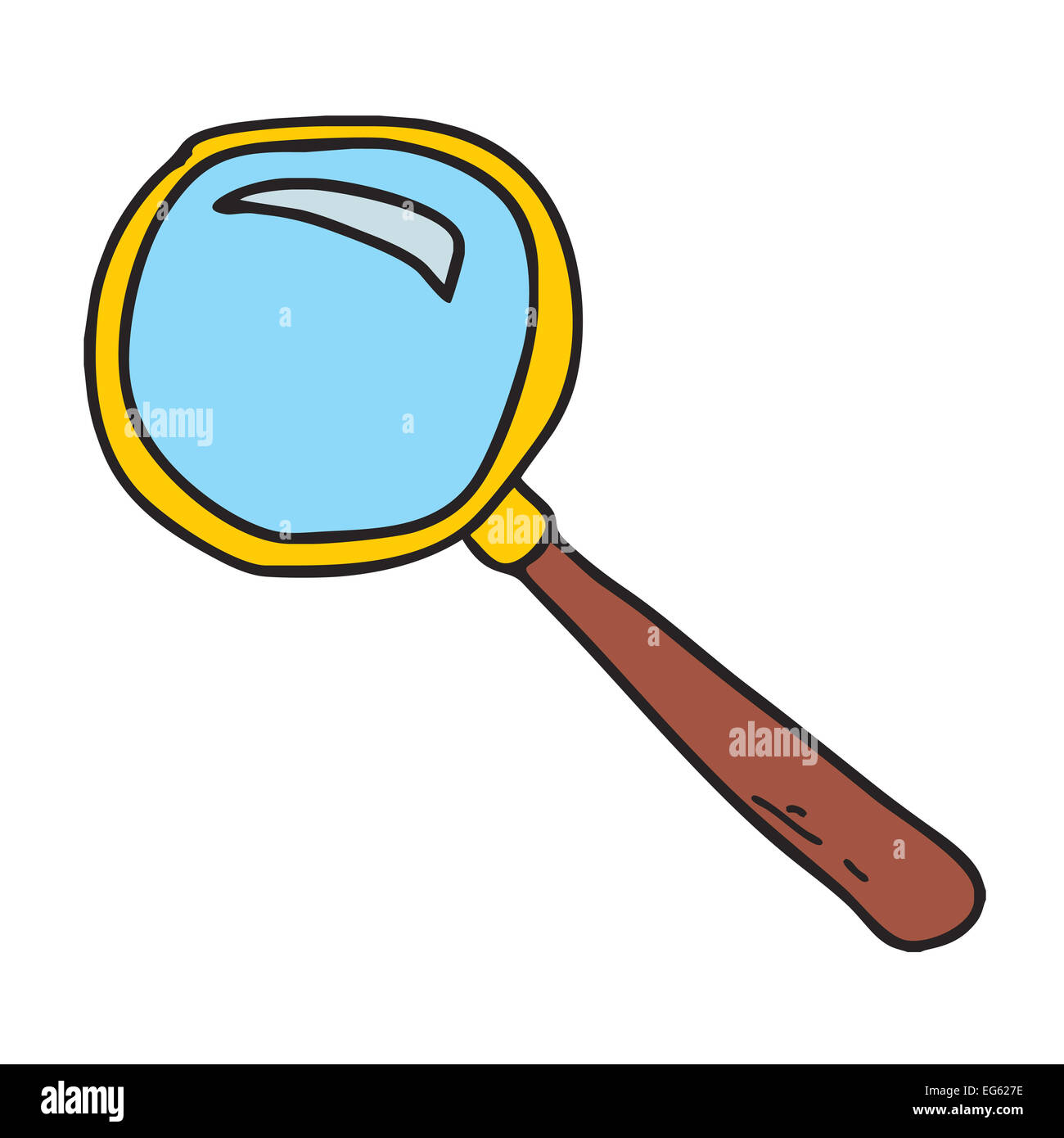 glass magnifying search magnifier magnify zoom look icon vector Stock ...