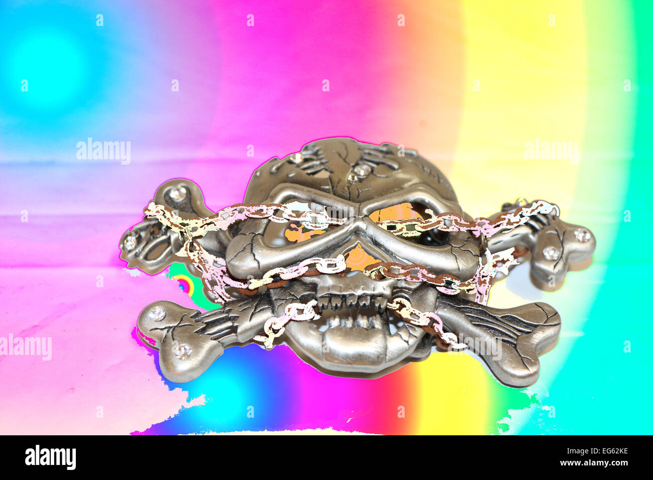 1;bone;bones;bright;CHAIN AND SKULL;color;color image;color images ...