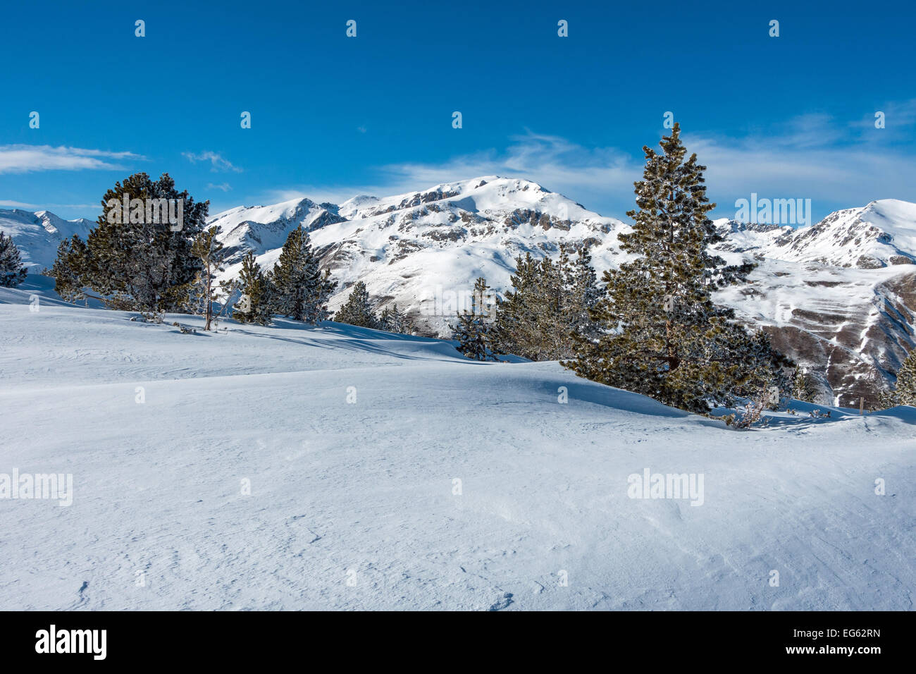 Snowy wInter and cold weather in the high Pyrenees Stock Photo - Alamy