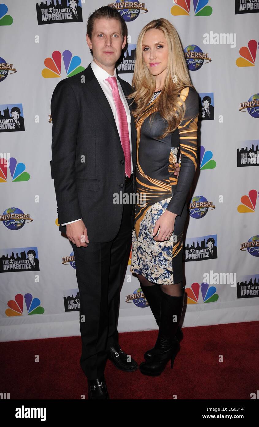 New York, NY, USA. 16th Feb, 2015. Eric Trump, Lara Yunaska in ...