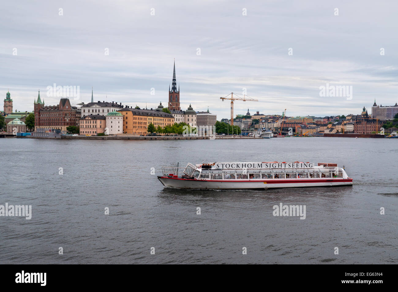 Stockholm, Sweden - July 28, 2010: Tourists on the sightseeing boat ...