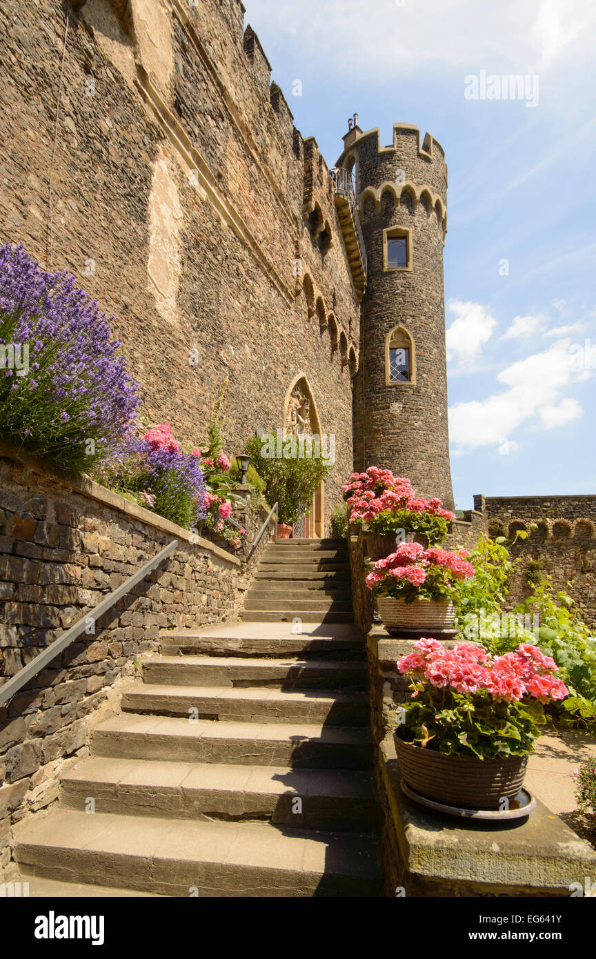 Rheinstein Castle, The Rhine, Germany, Europe Stock Photo - Alamy